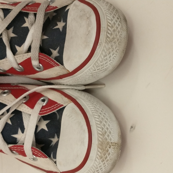 Converse | Shoes | Converse High Top Sneakers Red White Blue Patriotic ...